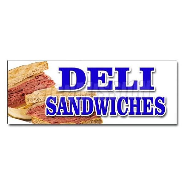 Signmission Deli Sandwiches Decal Sticker Delicatessen Sub Cornbeef